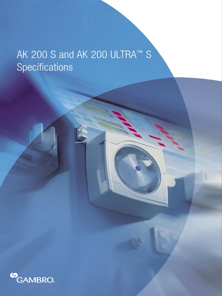 Gambro Baxter - AK 200S - AK 200 Ultra S - Brochure | PDF ...