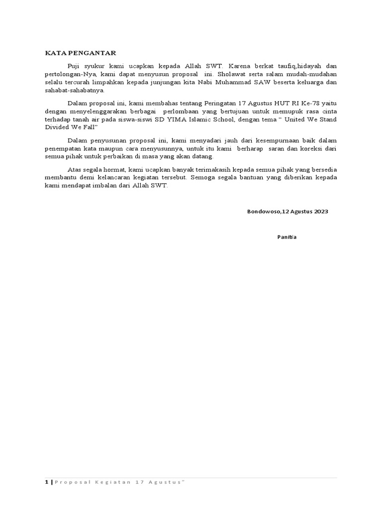 Proposal Agustus New Revision | PDF | Perjalanan