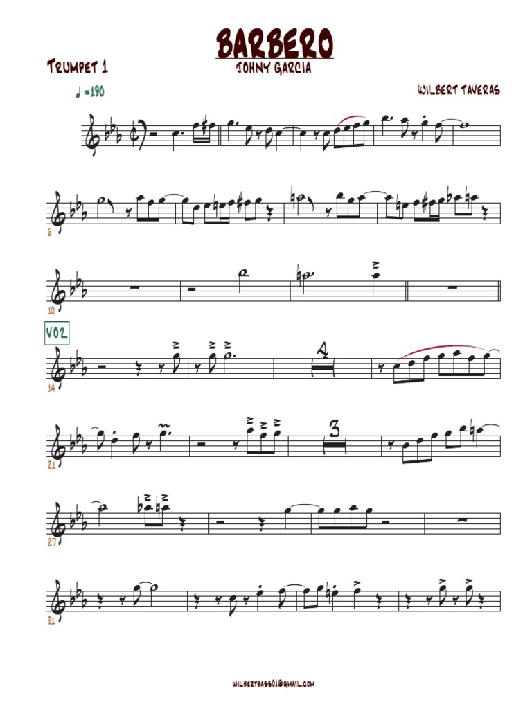 Barbero - Trumpet 1 | PDF