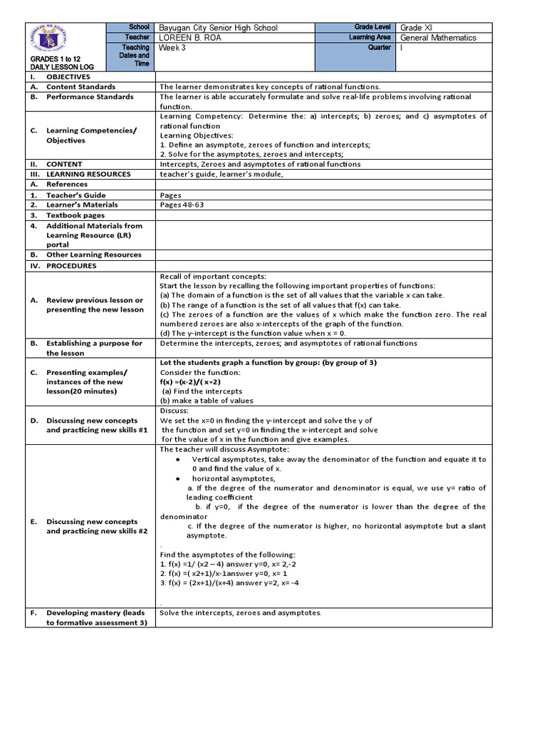 GM I-9 Week 3 - D1 | PDF | Asymptote | Function (Mathematics)
