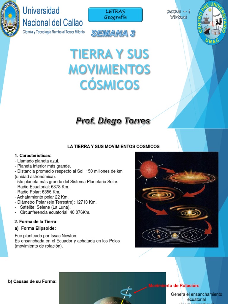 TEMA 3 - Tierra y Sus Movimientos Cósmicos | PDF | Tierra | Ecuador