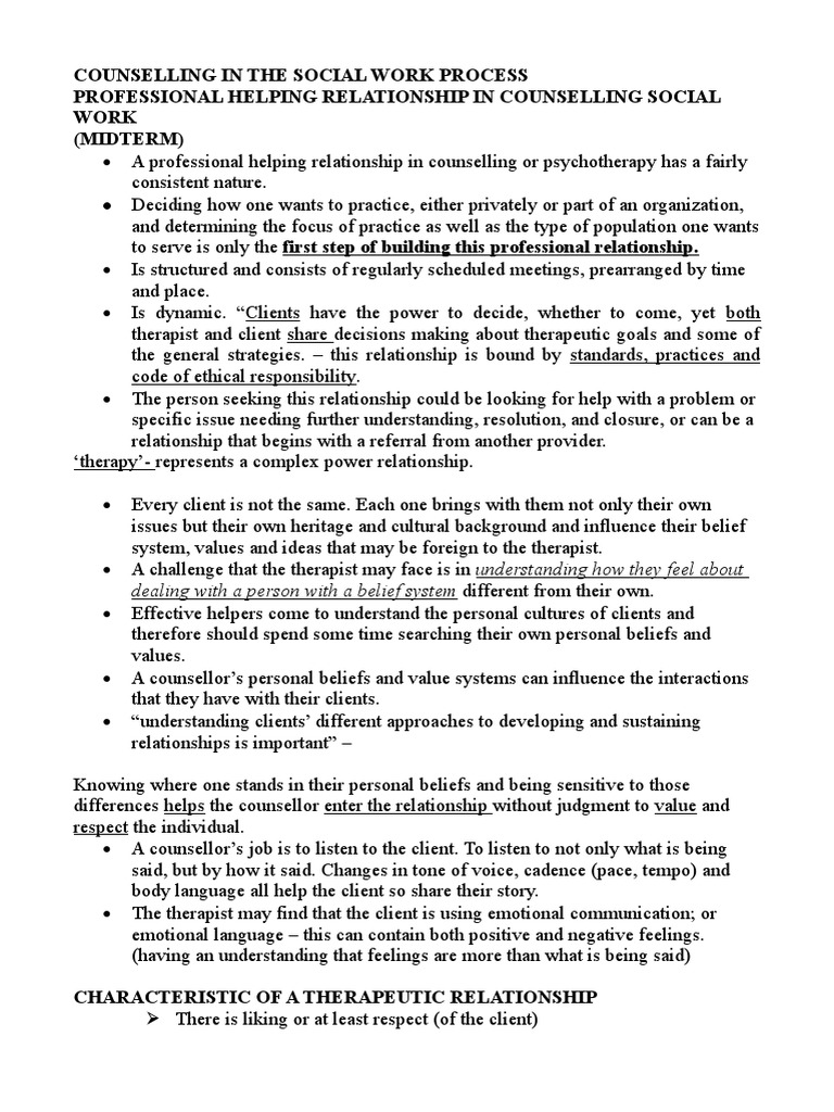 Counselling Finals | PDF | Psychotherapy | Body Language