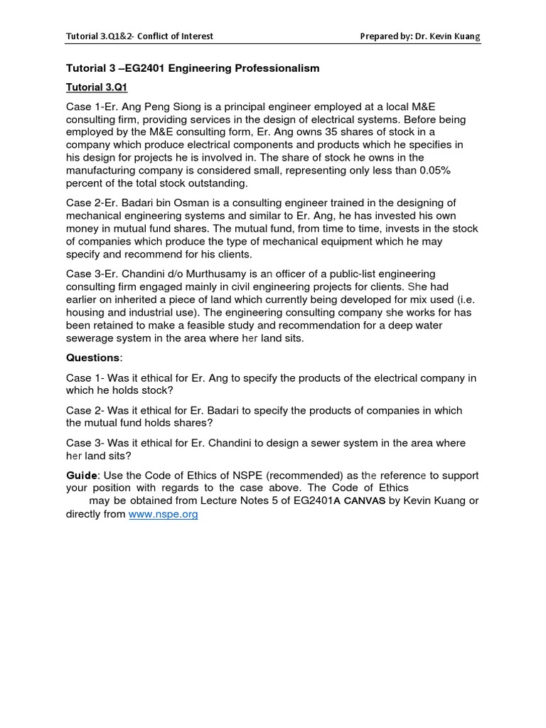 Tutorial 3 - Q1and Q2 EG2401 (Student's Version) | PDF | Economies ...