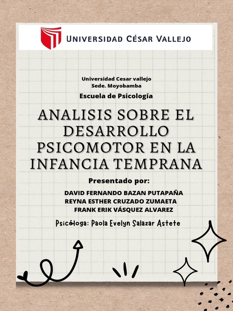 Analisis Sobre El Desarrollo Psicomotor en La Infancia Temprana | PDF | Relaciones personales ...