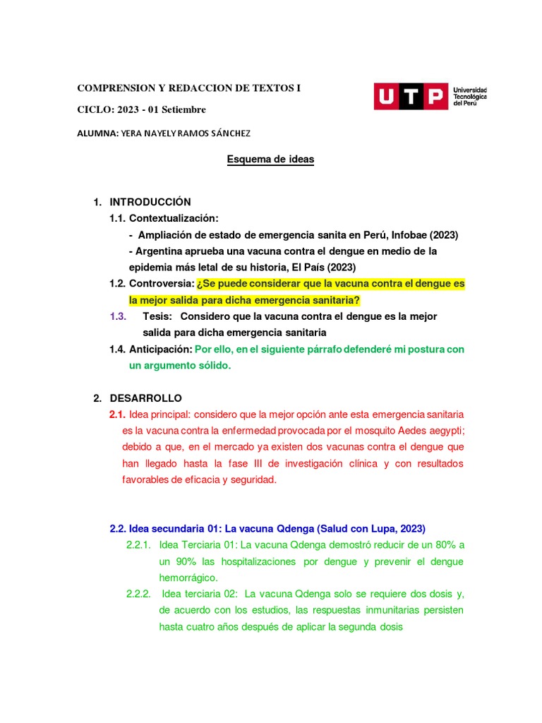 Tarea Sem3 - Esquema y Version Final | PDF | Inmunología | Causas de la ...