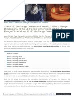 Spectacle Blind Dimensions - Class 150 To Class 2500 | PDF