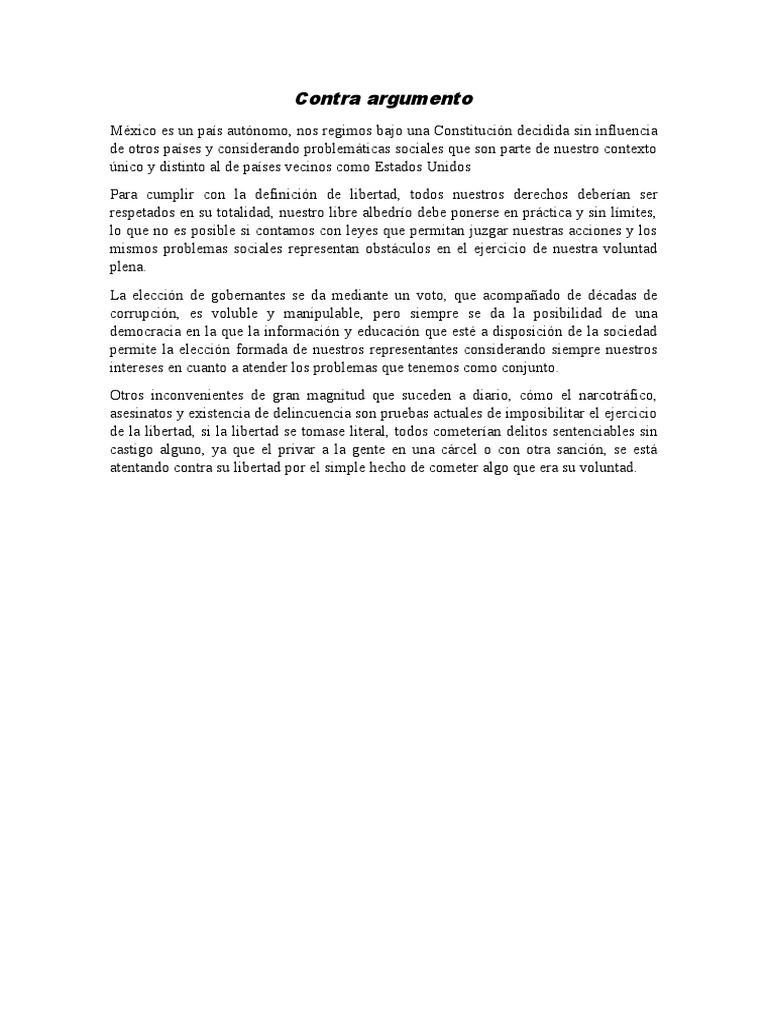 Contra Argumento | PDF