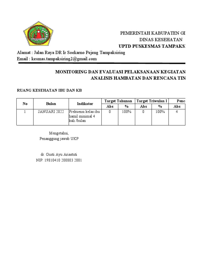 Indikator Mutu Klinis R Kes Ibu KB 2022 | PDF