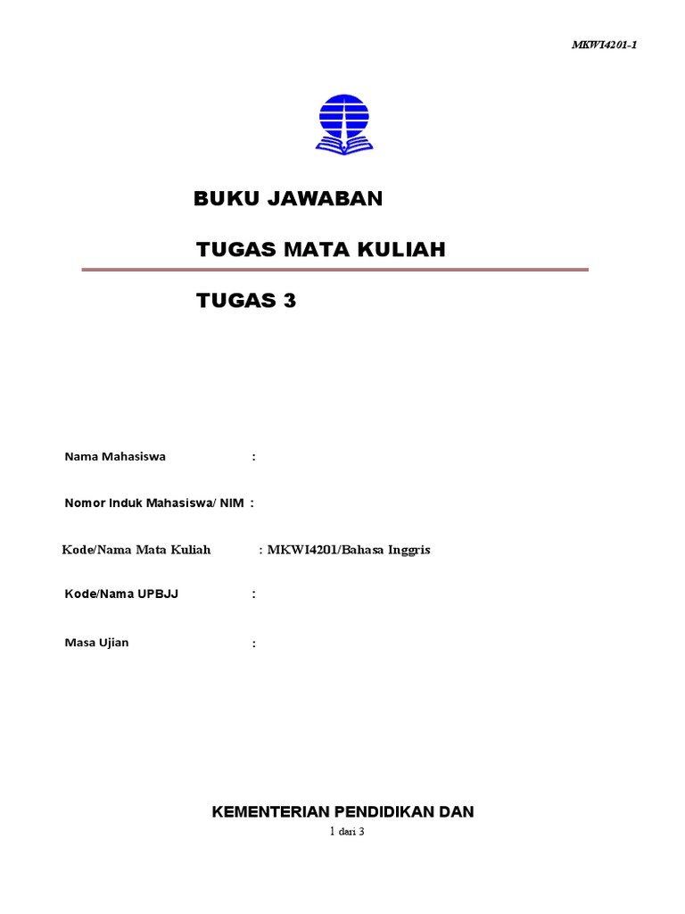 TMK 3 Bahasa Inggris MKWI4201 | PDF | Human Communication