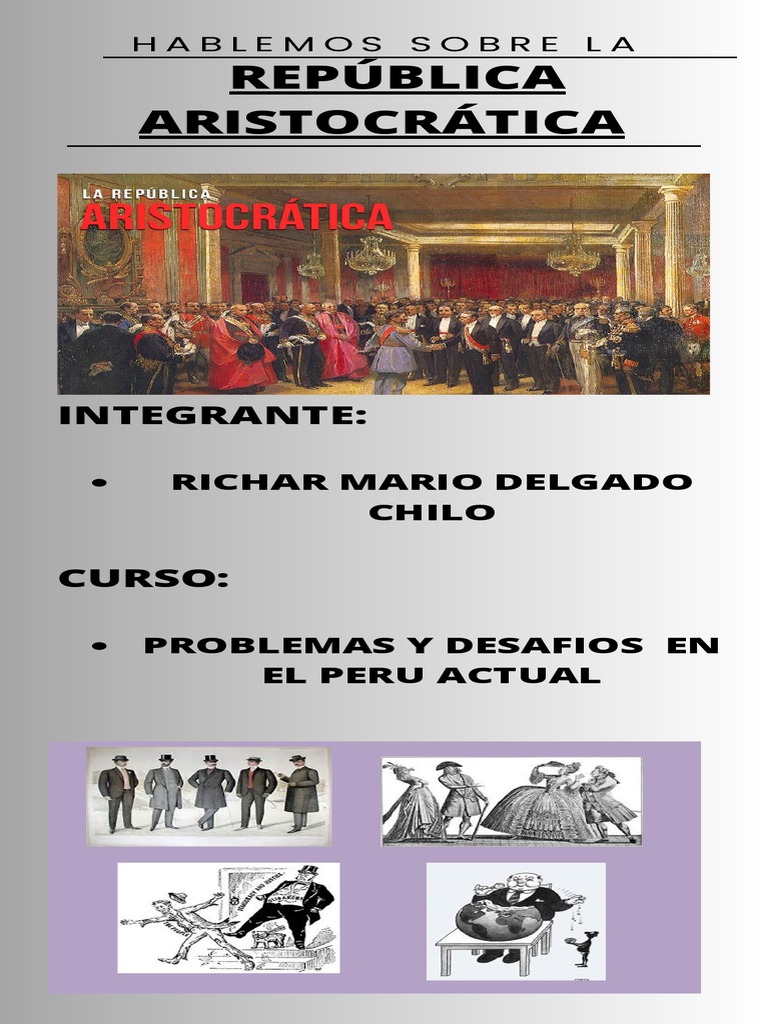 La República Aristocrática en Perú | PDF | República | Perú