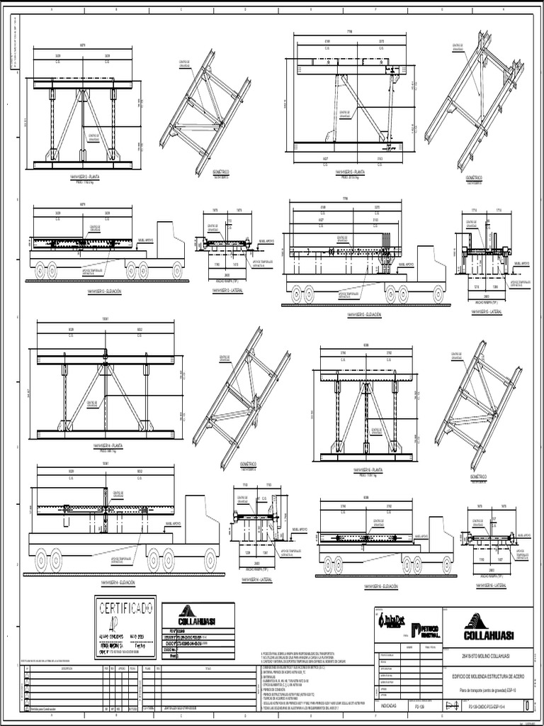 Plano de Transporte y C.G. Estructura | PDF