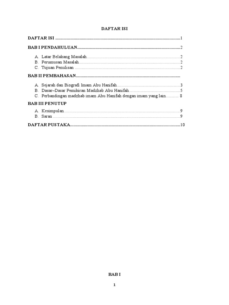 Makalah Madzhab Imam Hanafi | PDF