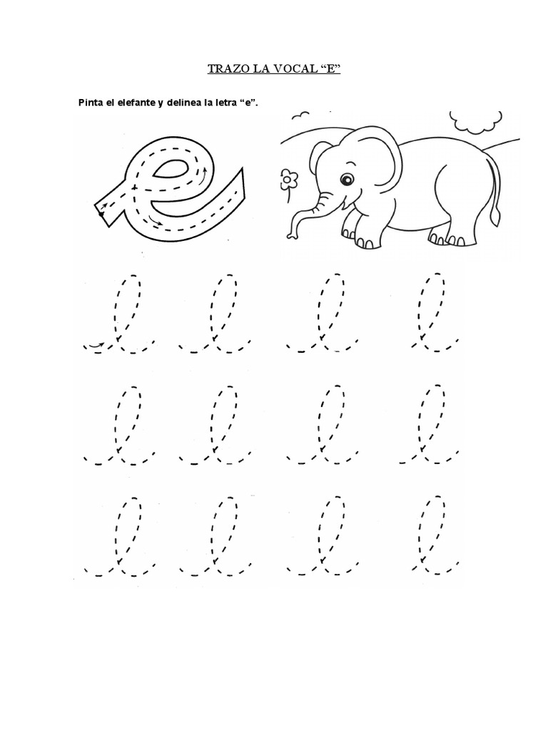 Trazo La Vocal | PDF