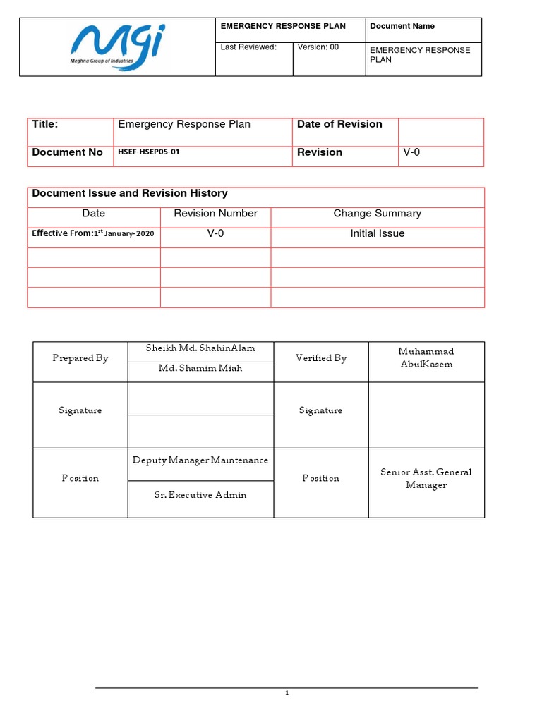 Emergency Response Plan Overview | PDF | Emergency Management | Emergency