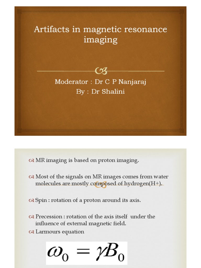 Mri Artifact 2 | PDF | Magnetic Resonance Imaging | Signal Processing