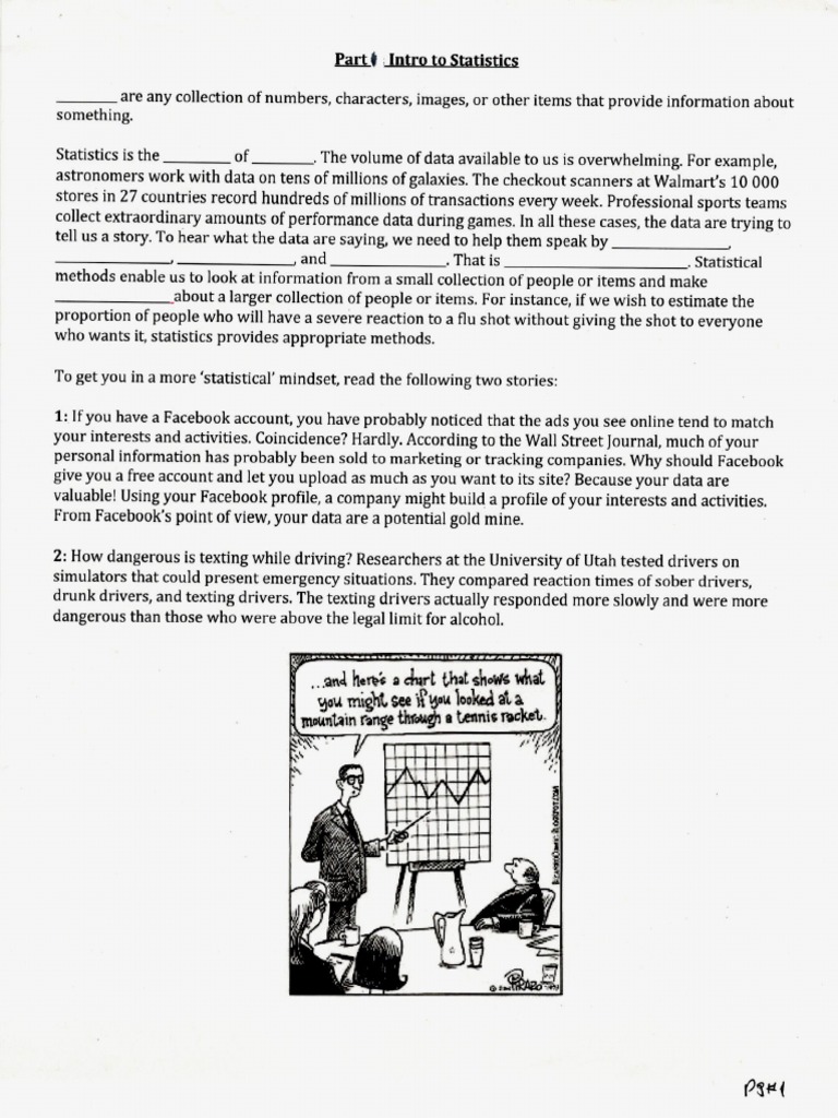 MDM4U - Students Review Notes-Intro To Statistics 1 | PDF