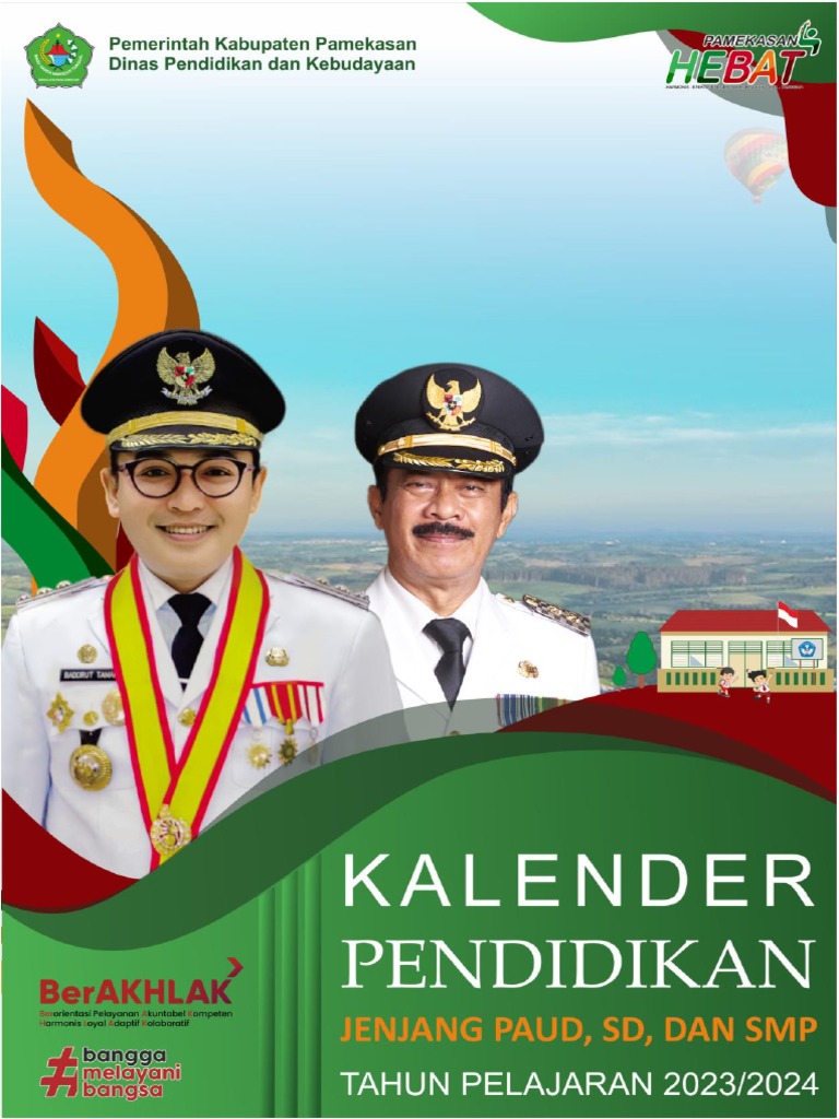Kalender Pendidikan PAUD, SD, SMP 2023/2024 | PDF