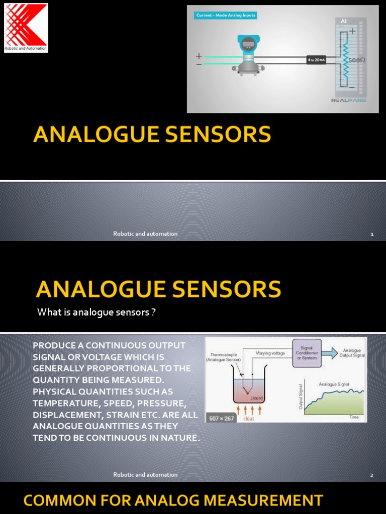 Understanding Analogue Sensors in Automation | PDF | Analogue ...