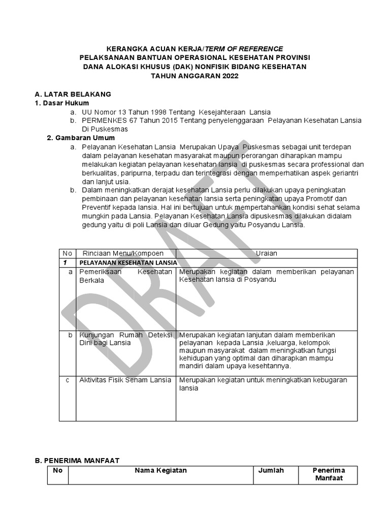 Tor Lansia 2022 | PDF