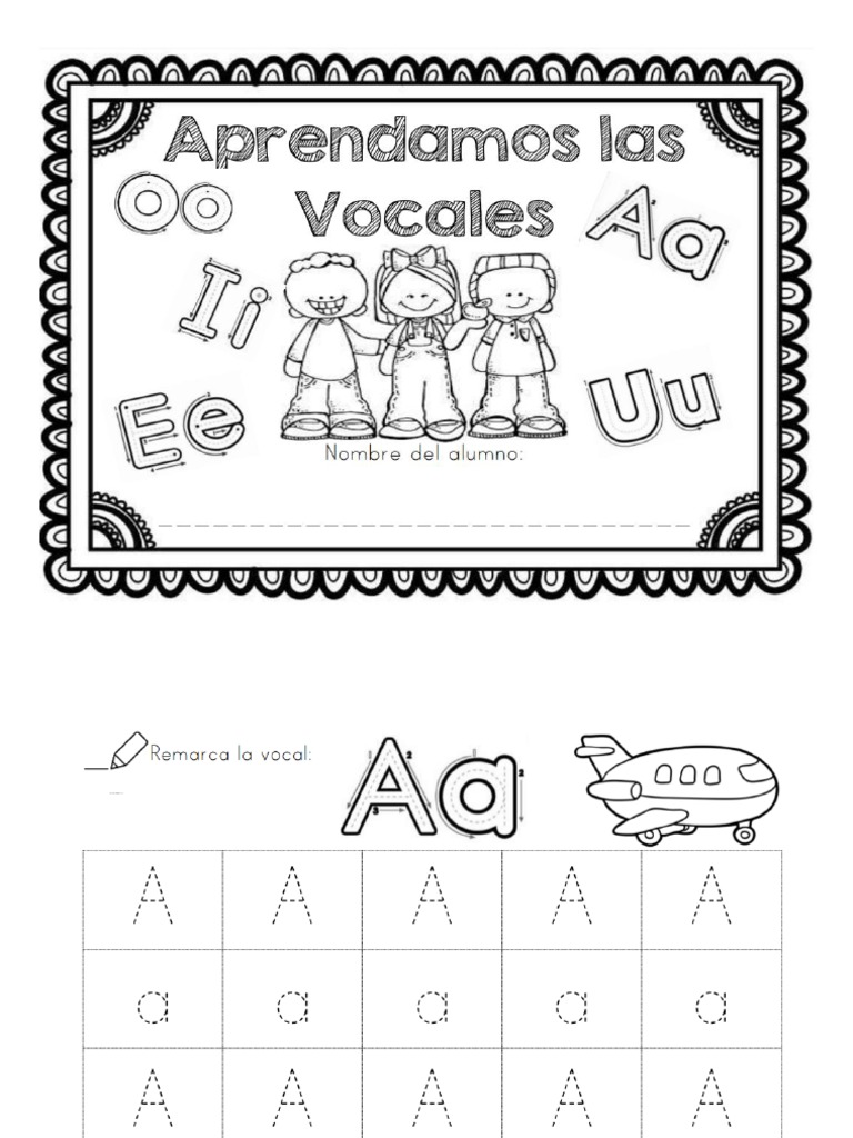 Aprendamos Las Vocales | PDF