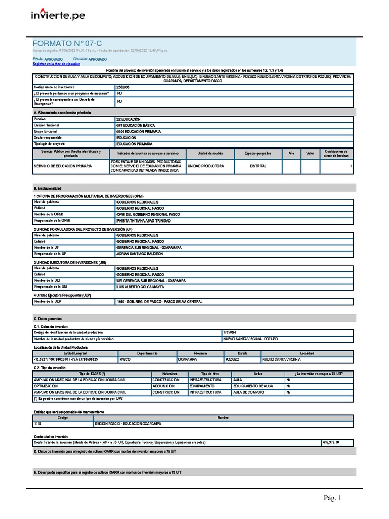 Ioarr Equi Ejemplo | PDF