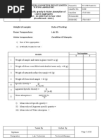 Form Water Tightness Test | PDF
