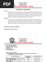 Barangay Services and Procedures Guide | PDF | Government
