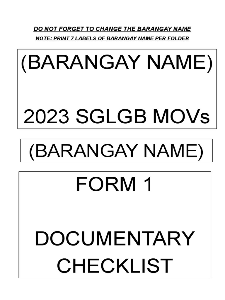 2023 SGLGB Editable Print Labels | PDF