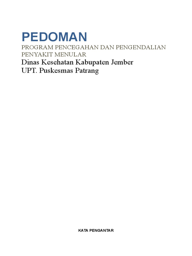 Pedoman Program P2 Kusta | PDF
