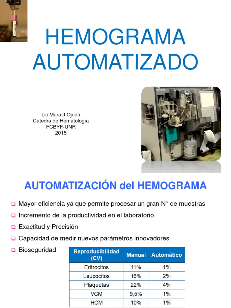 Hemograma Automatizado | PDF | Citometría de flujo | Citometría