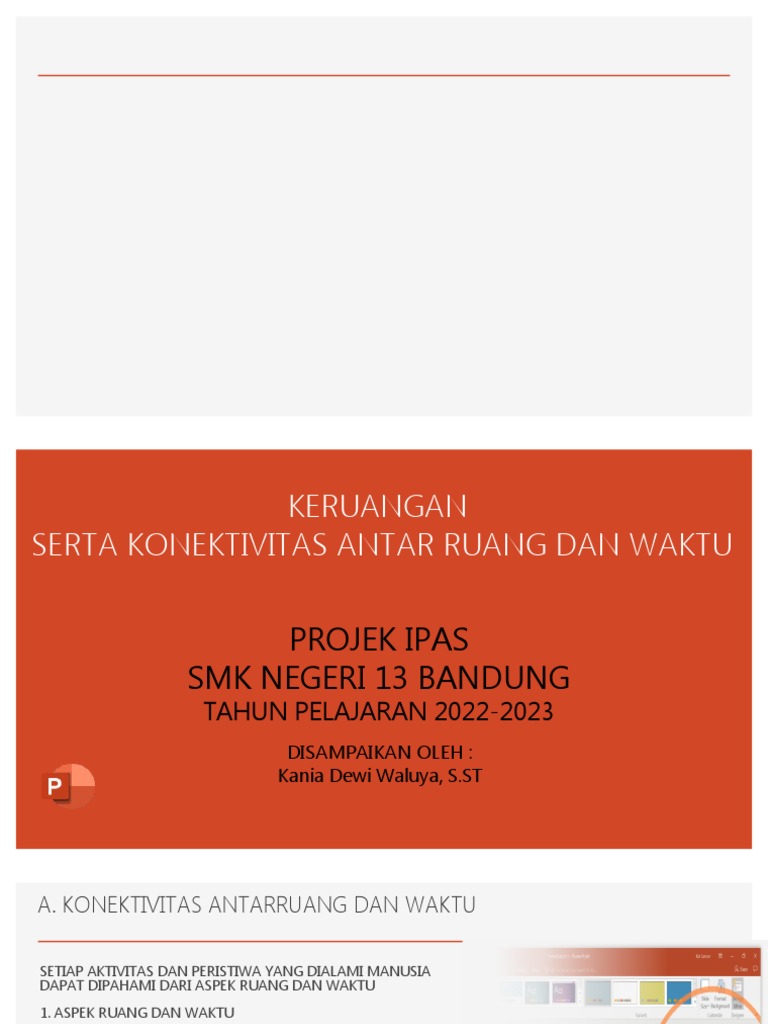 Bab 5 - Keruangan Serta Konektivitas Antar Ruang Dan Waktu | PDF