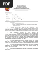 Sample Format of Spot Report | PDF | Law Enforcement | Crime & Violence