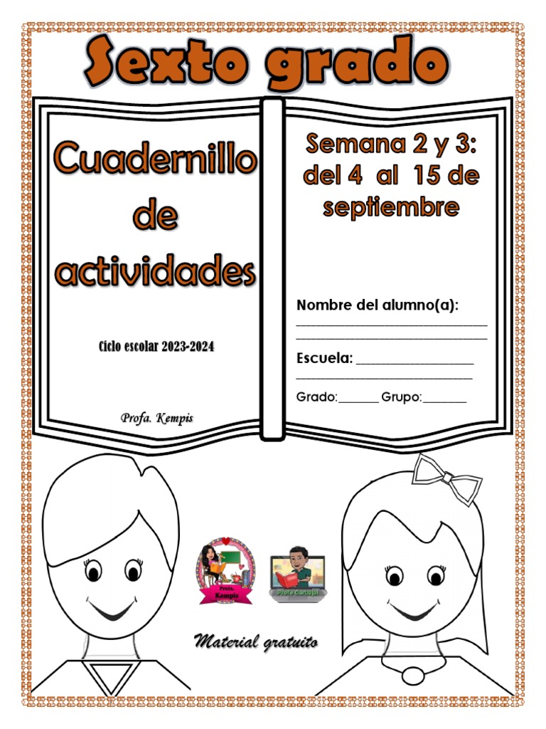 6° Sem2 y 3 Cuadernillo de Actividades Profa Kempis | PDF | Migración humana | Educación primaria