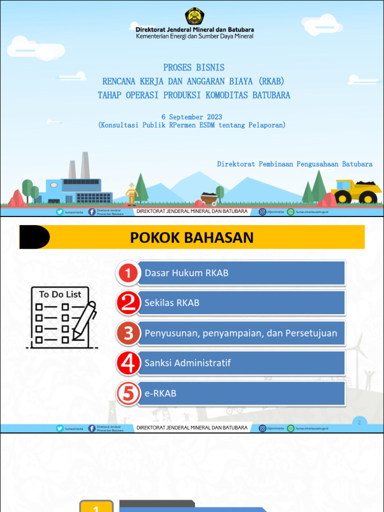 Probis RKAB-ERKAB Worshop | PDF