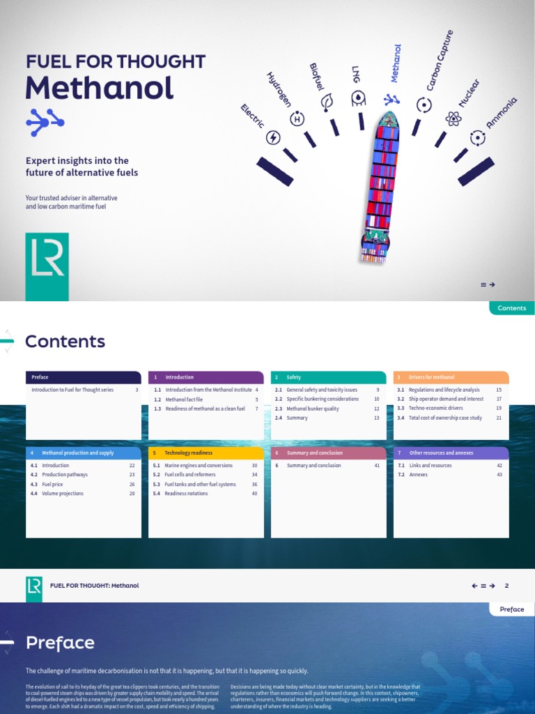 Fuel For Thought Methanol Report | PDF | Methanol | Life Cycle Assessment