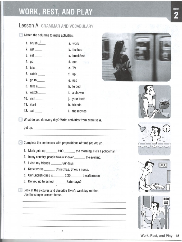 Unit 2 Workbook 1A | PDF