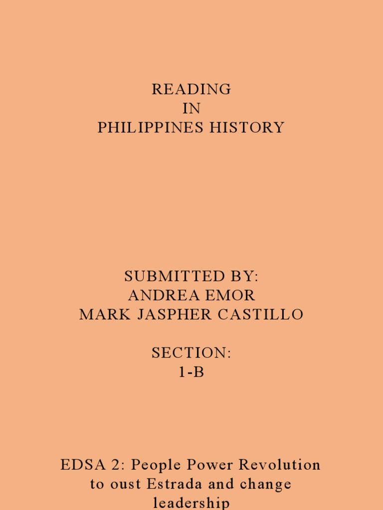 People Power 2 - Andie | PDF | Philippines | Government