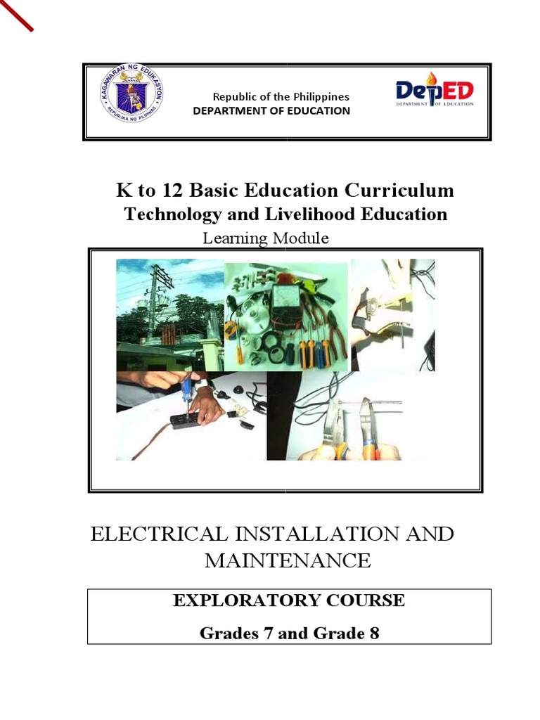 K - To - 12 - Electrical - Learning - Module v1 | PDF | Electrical Connector | Electrical Wiring