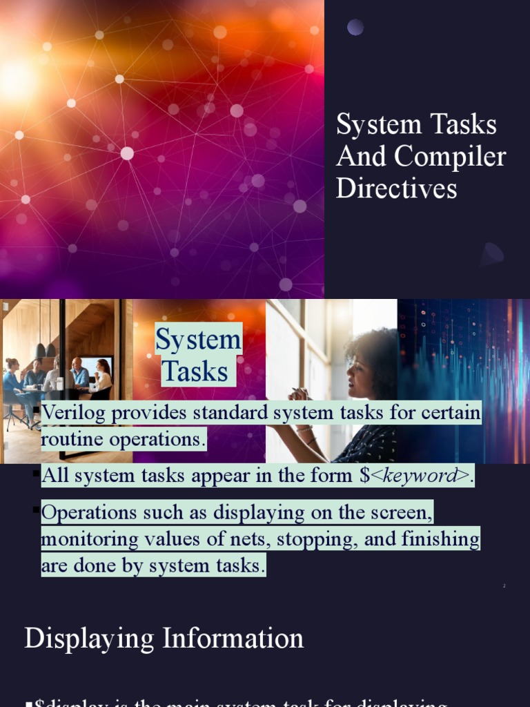 System Tasks and Compiler Directives | PDF | Software Engineering | Computing
