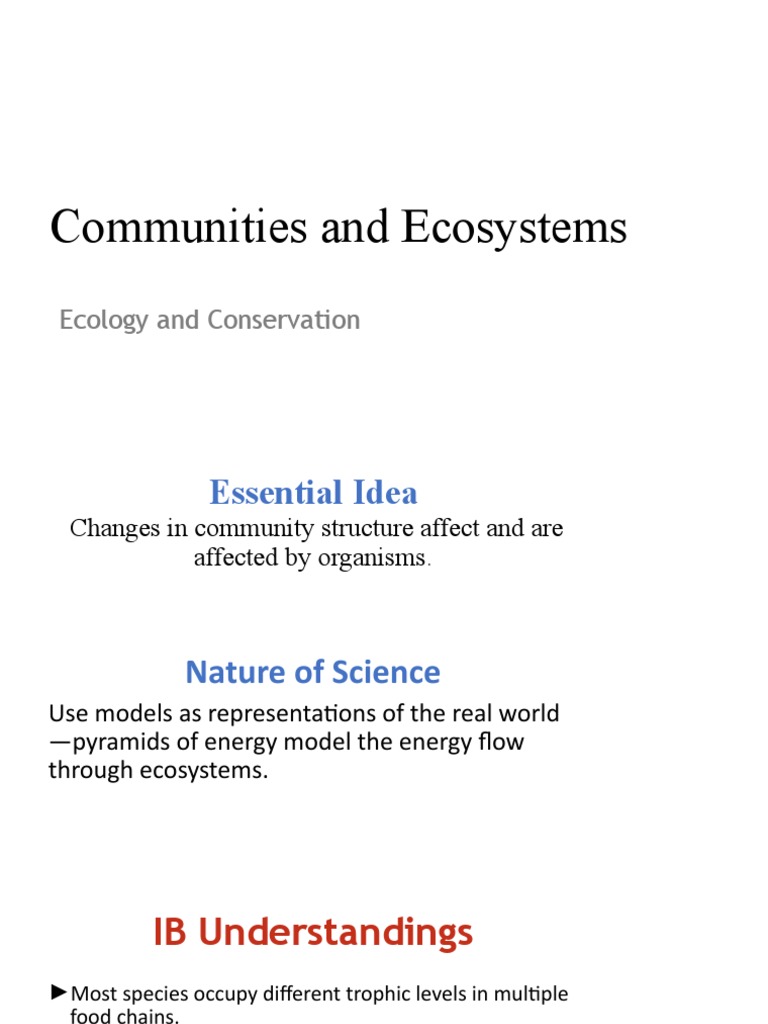 Communities and Ecosystems | PDF | Ecosystem | Primary Production
