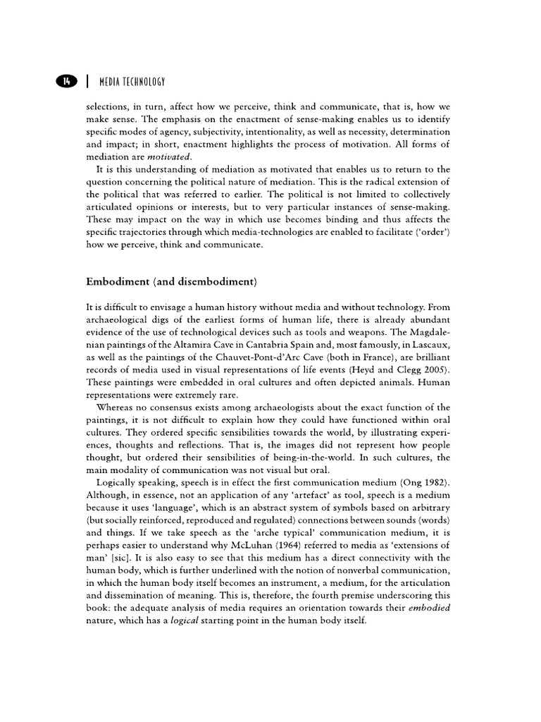 Embodiment (And Disembodiment) | PDF