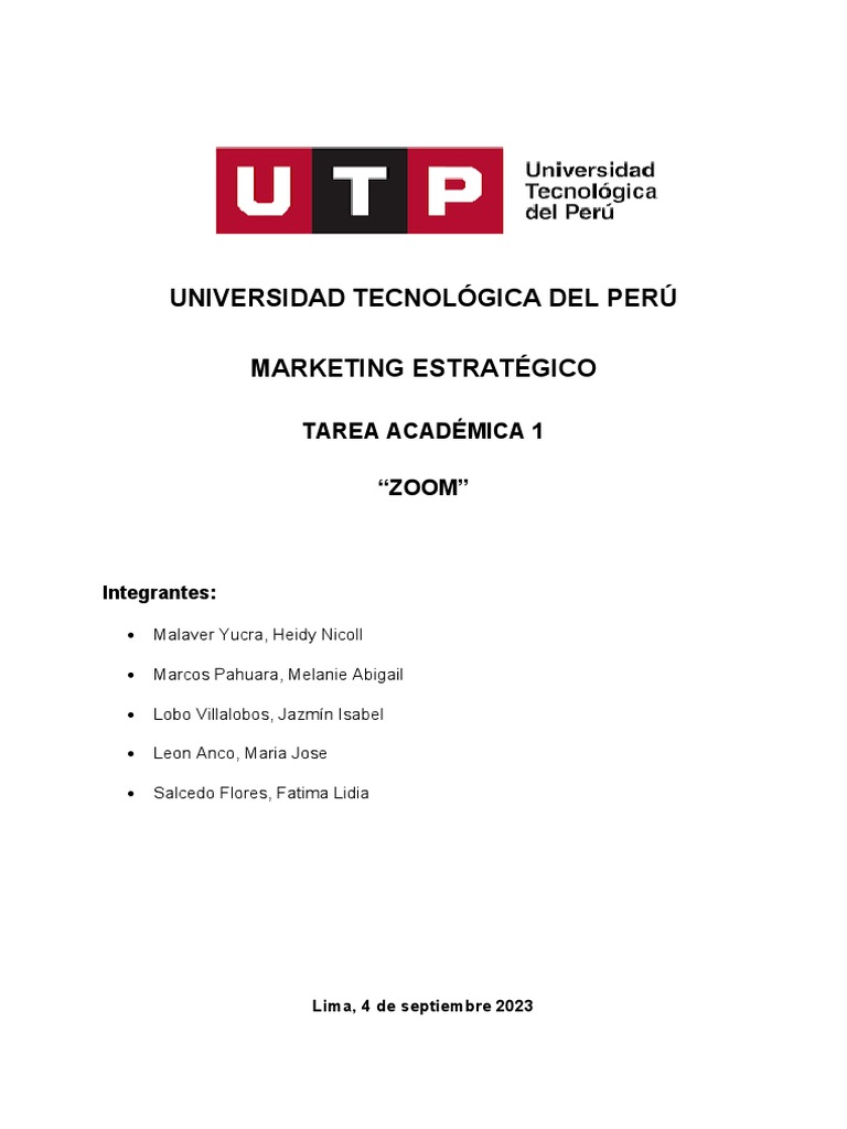 Ta1 - Marketing Estratégico | PDF | Videotelefonía | Informática