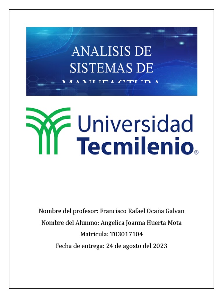 Act 1 Analisis de Sistemas de Manufactura | PDF | Software | Simulación