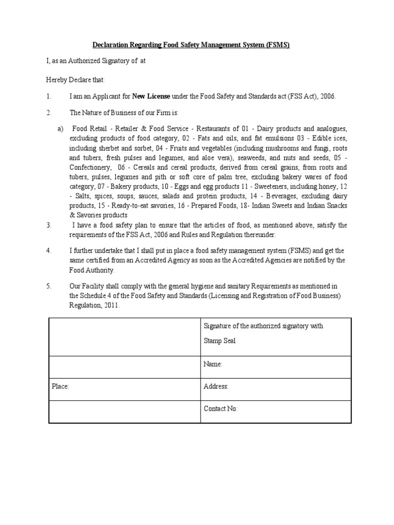 FSMS | PDF FSMS | PDF