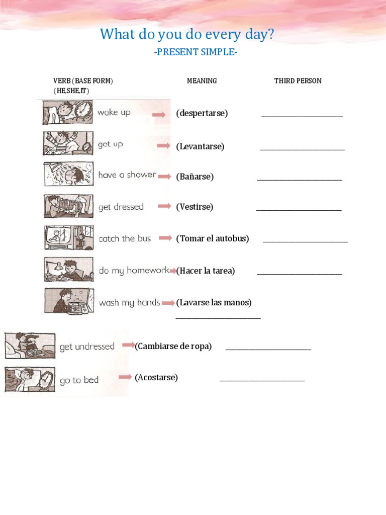 The Routine-Present Simple | PDF