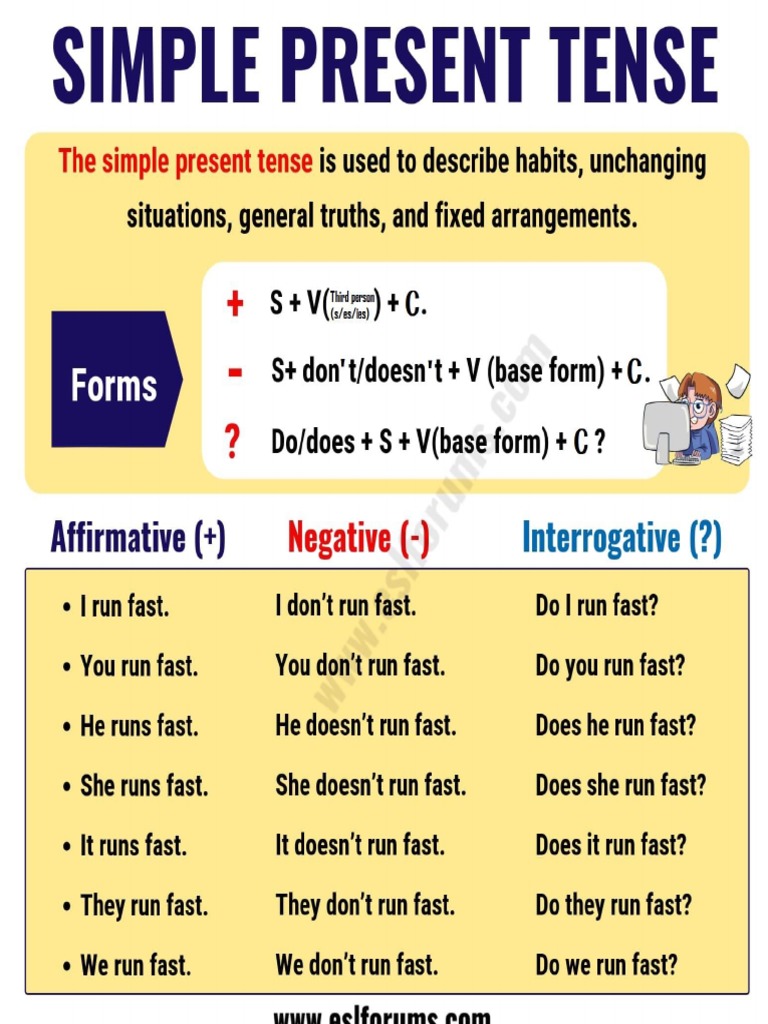 Present Simple Usage and Structure | PDF