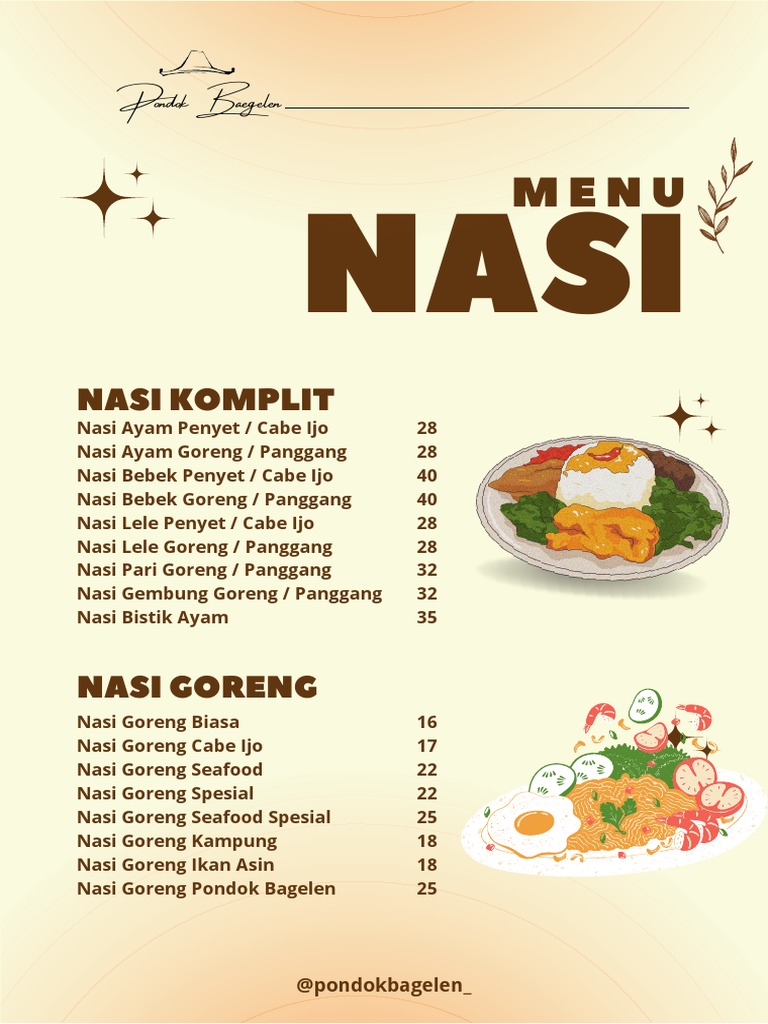 Menu Pondok Puasa Baru | PDF