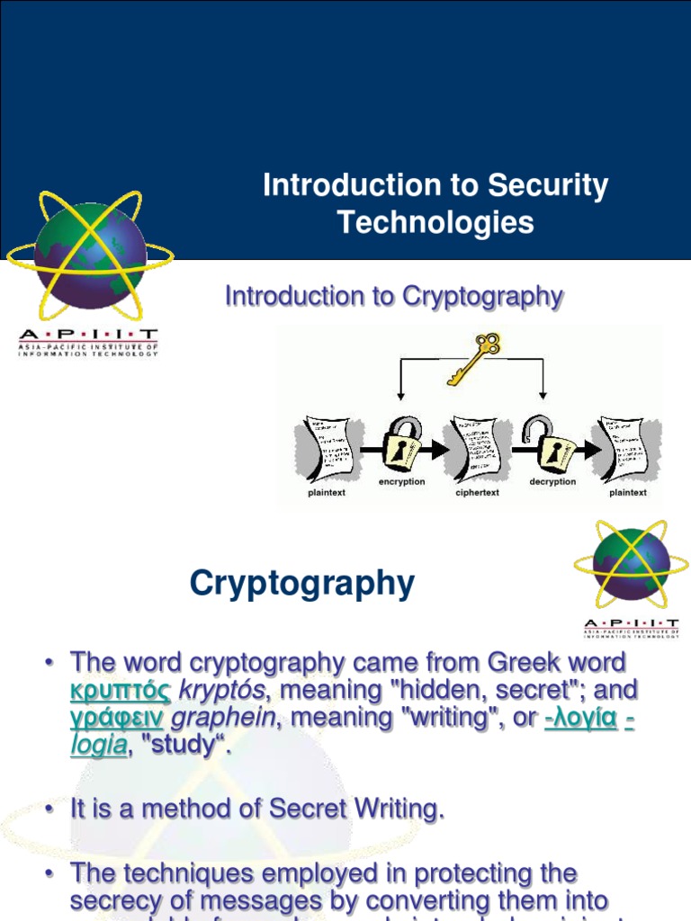 Lec 7 - Intro To Cryptography | PDF | Cryptography | Encryption