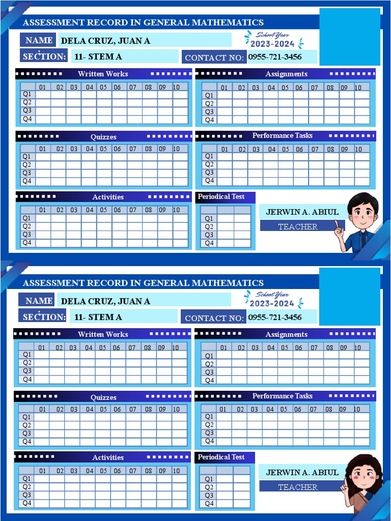 Assessment Record (Editable) | PDF | National Football League Teams Seasons