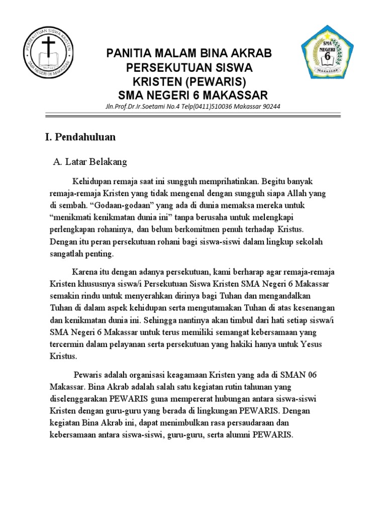 Proposal RBA 2023 | PDF